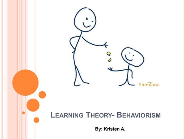 The behaviourist theory of learning | PPTX