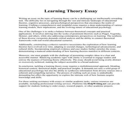 Learning Theory Essay.pdf