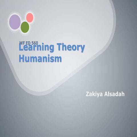 Learning theory humanism | PPTX