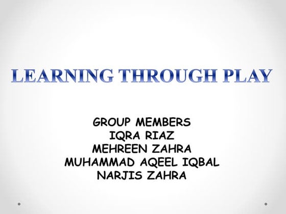 Importance of play | PPT | Parenting Babies and Toddlers | Parenting