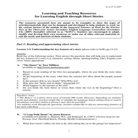 Learning through stories | PDF