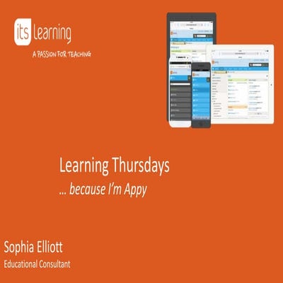 itslearning - Learning Thursdays | PPTX | Educational Assessment ...