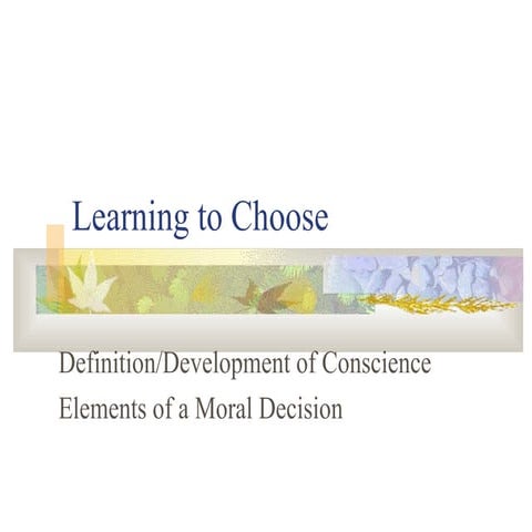 Learning to choose | PPT