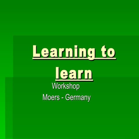 Learning to learn | PPT