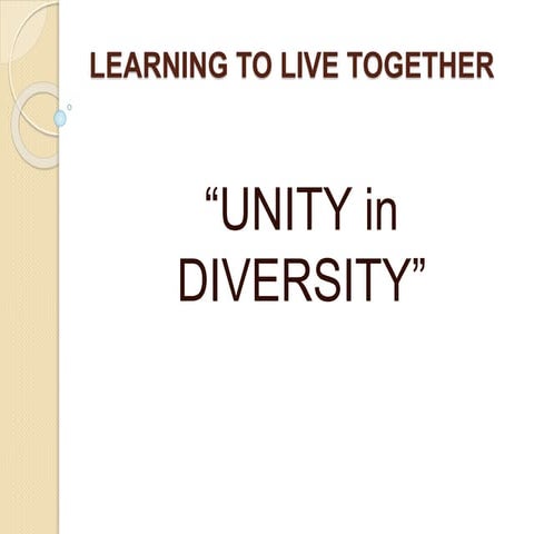 Learning to live together | PPT