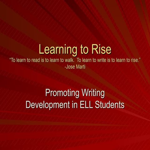 Learning To Rise Power Point | PPT