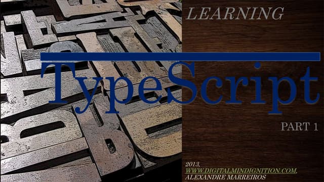 Learning Typescript Ppt 8857