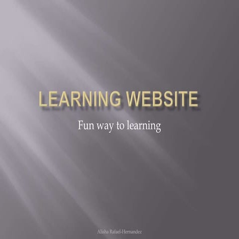 Learning website | PPTX
