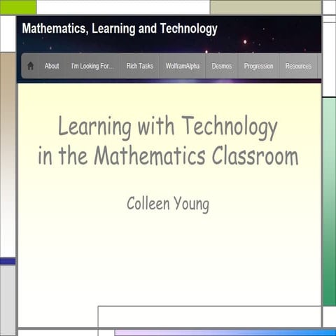 Learning with Technology in the Mathematics Classroom | PPTX