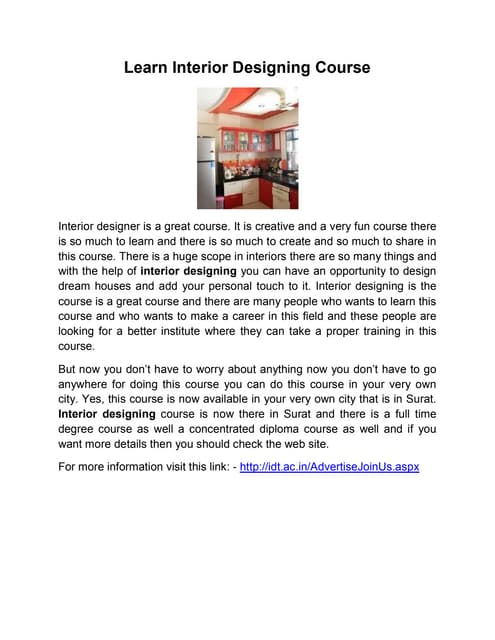 Interior design institute | PDF