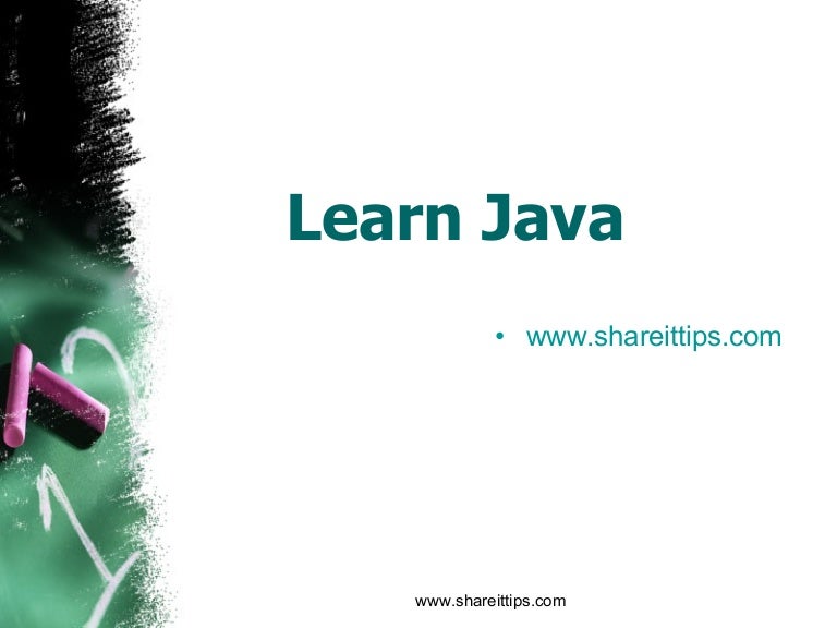 Learn java