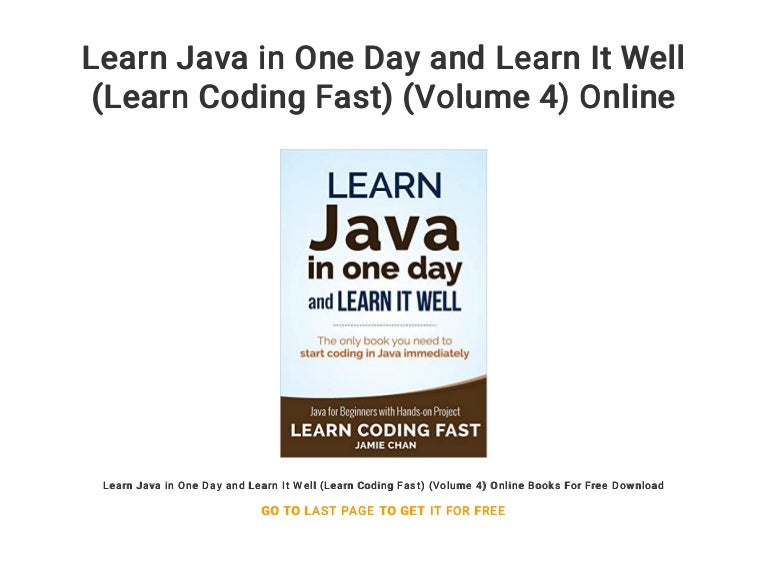 Learn java in one day and learn it well packt - Juliholistic