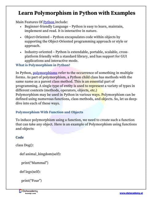 Learn Polymorphism in Python with Examples.pdf Learn Polymorphism in Python with Examples.pdf