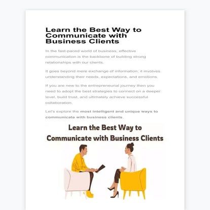Learn the best way to communicate with business clients.pdf