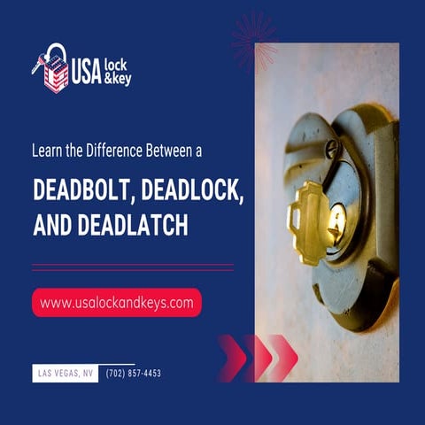 Learn the Difference Between a Deadbolt, Deadlock, and Deadlatch | PPT