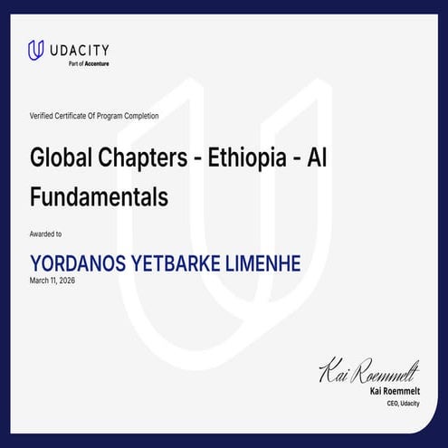 Verified Certificate of Completion for Android Fundamentals Program | PDF