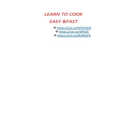 Learn to cook | PDF