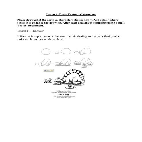 The most popular: Learn to draw cartoon characters | PDF