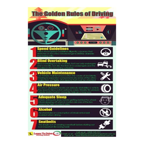 The Golden Rules of Driving | PDF