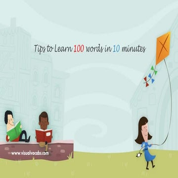 Learn 100 words in 10 minutes for important entrance exams like CAT,SAT ...