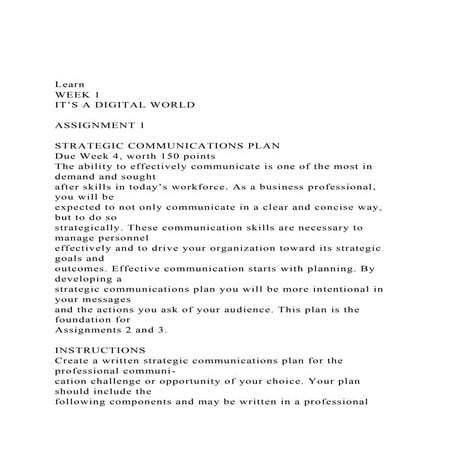 Com 600 media project three guid | DOCX