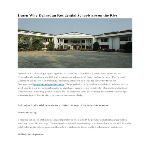 Learn Why Dehradun Residential Schools are on the Rise.pdf