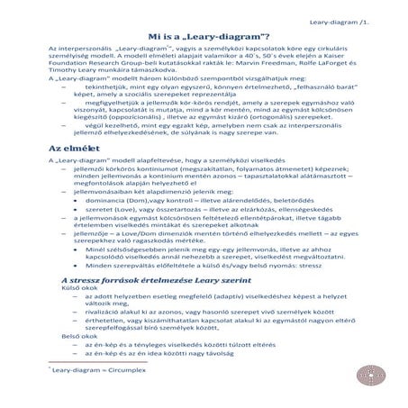 Leary értelmezés 001 | PDF