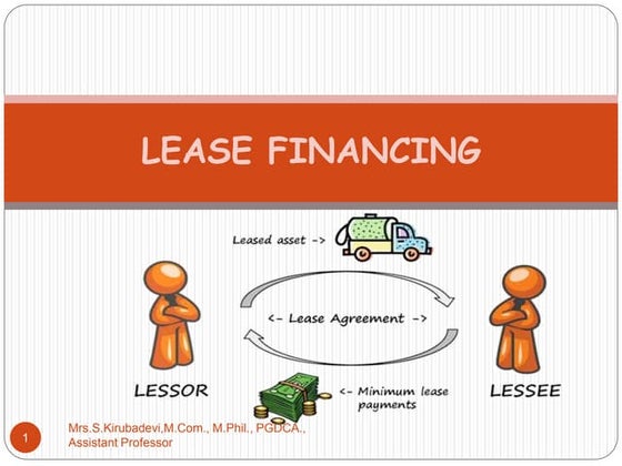 Leasing | PPTX | Stocks and Bonds | Personal Investing