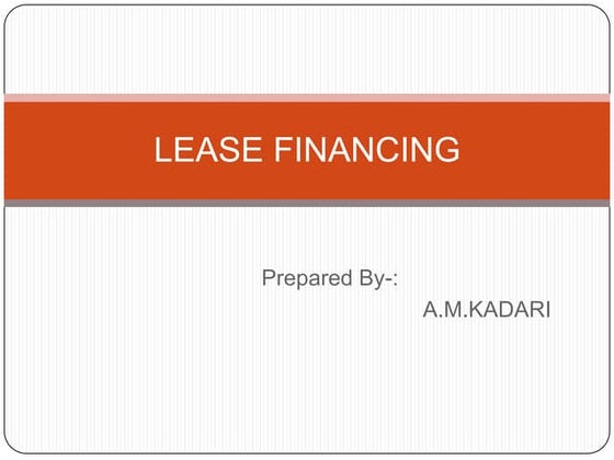 Leasing | PPTX