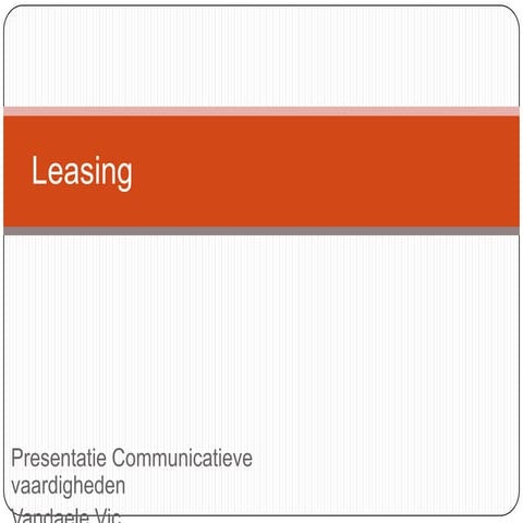Leasing | PPT