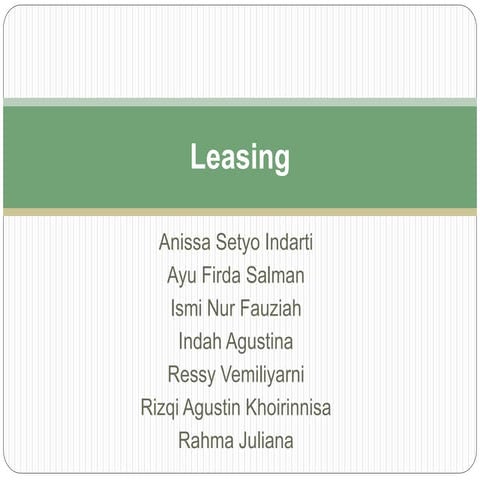 Leasing | PPTX