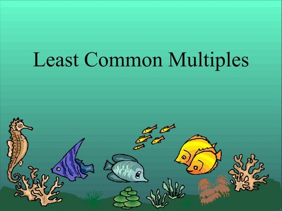 Least common multiple | PPTX