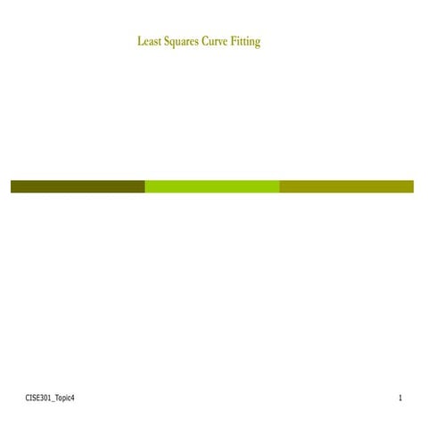 Least square method for the quality .ppt