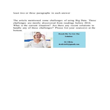 least two or three paragraphs in each answerThe article mentio | PDF