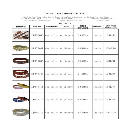 Leather Dog Collar | PDF