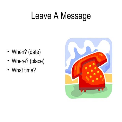 Leave A Message | PPT