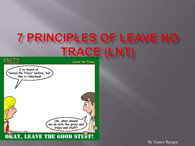 LeaveNoTrace-Presentation.powerpoint presentation | PDF