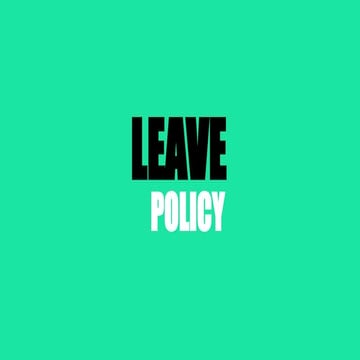 Leave Policy | PPTX