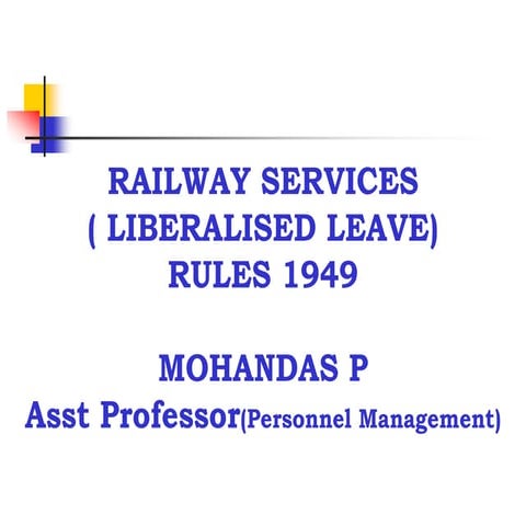 Leave rules latest | PPTX