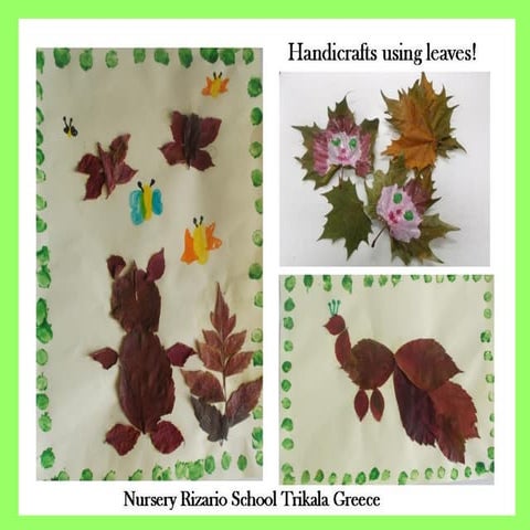 Creations using leaves! | PPT
