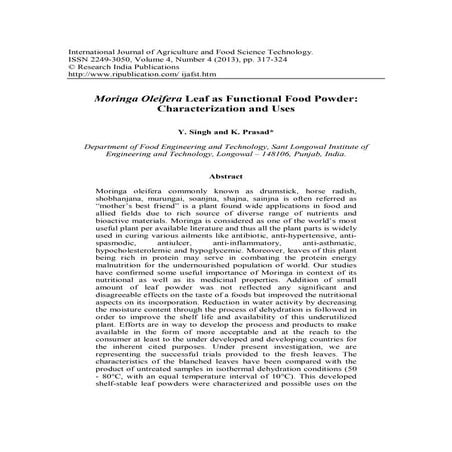 Leaves as-functional-food-powder | PDF