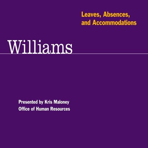 Leaves, absences, and accommodations | PPT