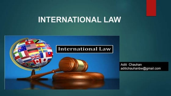 International law and municipal (national) law | PPT