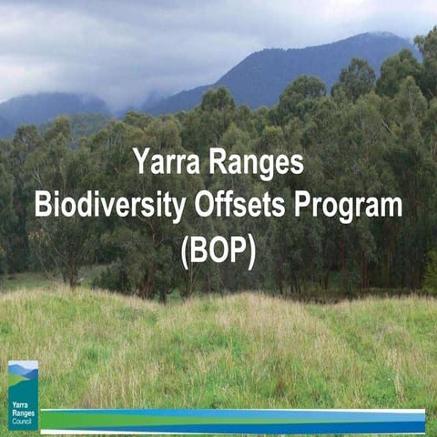 Lebbink_Yarra Ranges biodiversity offsets program | PDF