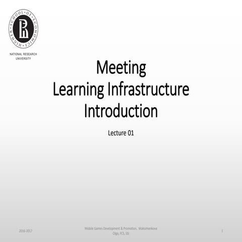 Lec 01. Mobile games development | PPT