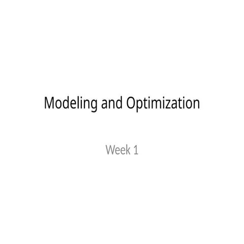 Classification of optimization Techniques | PDF