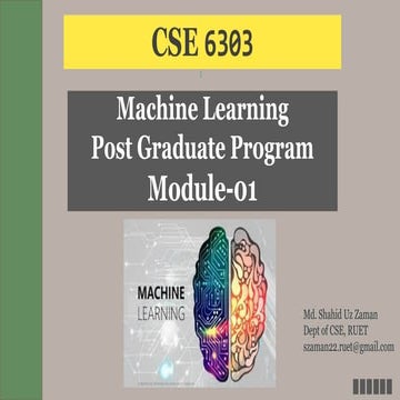 Introduction to ML (Machine Learning) | PPTX