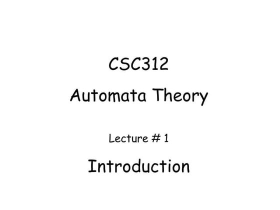 Toc 1 Introduction To Theory Of Computation Ppt 0013