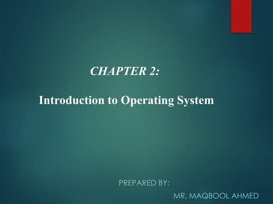 OPERATING SYSTEM AND ITS FUNCTION | PPT