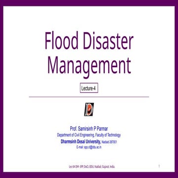 Lec-04 FLOOD DISASTER MANAGEMENT classnotes.pptx